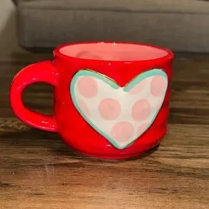 Glory Haus | Dining | Glory Haus Red Teacoffee Mugcup Heart Love ...